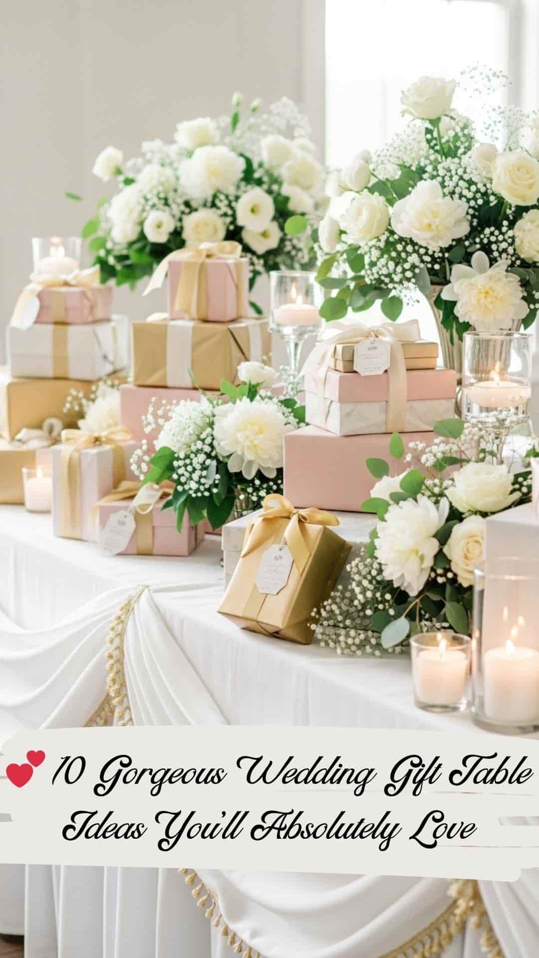 10 Gorgeous Wedding Gift Table Ideas You’ll Absolutely Love